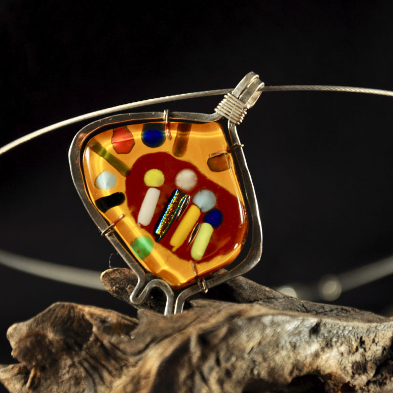 Collier Verre émaillé - Boutique - Artypik