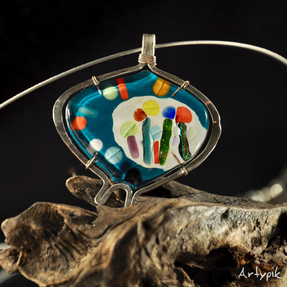 Collier Verre émaillé - Boutique - Artypik